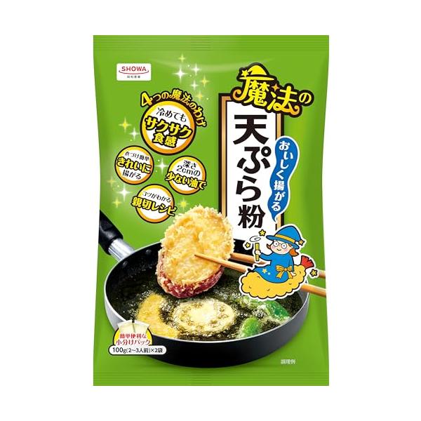 栄養成分 100gあたり：エネルギー360kcal、たんぱく質8.9g、脂質1.9g、炭水化物76.9g、食塩相当量0.7g  この表示値は目安です 食品・飲料・お酒/粉類/天ぷら粉
