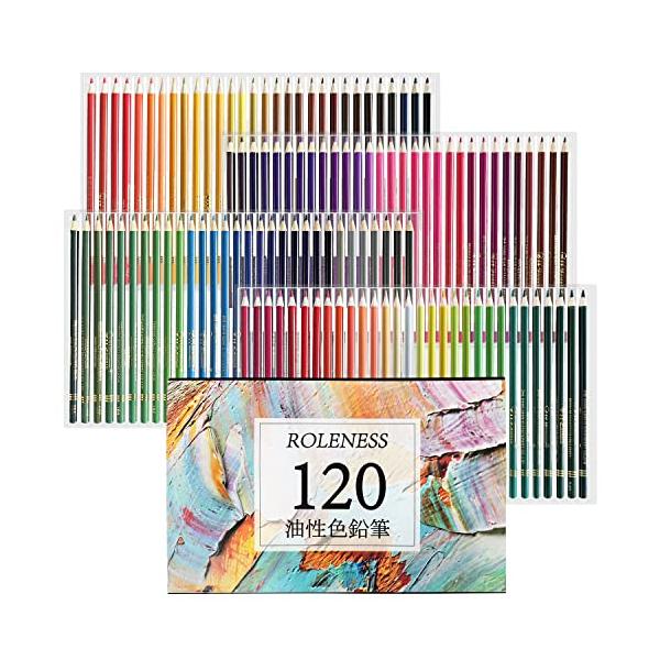 * おすすめ色鉛筆120色セット 120色油性鉛筆があるので、様々な色を使って、豊かな作品を作ることができます。発色が鮮やかで細やかな表現に優れます。1本ごとに色番号を標示して、色の選択が楽になって、色彩認識の初階段の方に対してとても役に立...