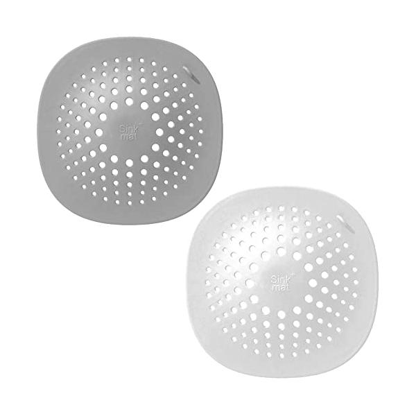 商品仕様 梱包:2色セットグレー*ホワイト。サイズ：14.4*14.4cm 材質： 高品質TPR材料、耐久性、清掃しやすく、耐久性があります。 速い排水速度 水はけ抜群/ 複数のドリップホールがあり。効率的な排水口カバーにより、液体はちゃん...