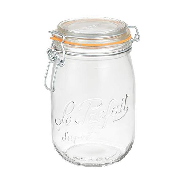 本体サイズ:直径*高さ(mm) 110*175重量(g):642材質:パッキン材質:天然ゴム ガラス生産国:フランス容量(cc) 1000口径(mm) 95ホーム＆キッチン:キッチン用品:保存容器:保存容器・キャニスター