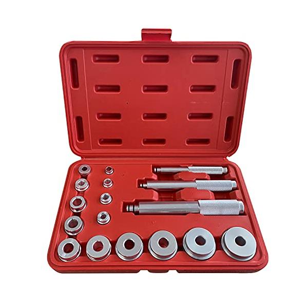 材質 ： アルミニウム合金。 ドライバ 3本、サイズ ：(1)小：長さ11.4cm*直径1cm、(2)中：長さ13.9cm*直径1.58cm、(3)大：長さ15.87cm*直径2.22cm。 アタッチメント 14種類 サイズ ：φ10mm*...