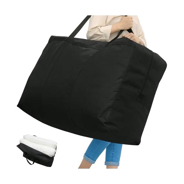 かさばる荷物をスッキリ収納 持ち運びしやすい 色々なシーンで大活躍する大容量 収納袋です。通気性の良い厚手の不織布製で、ホコリや汚れからしっかり守りながら湿気などの蒸れを軽減します。 たっぷり入る大型サイズ 毛布や布団はもちろん、衣替えの衣...