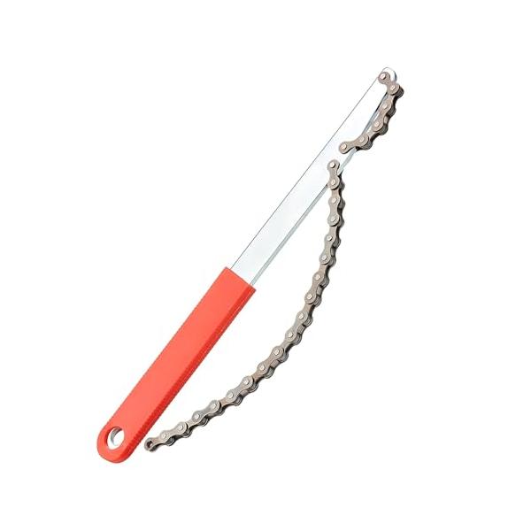 商品仕様 全長：30cmx2.5x1cm、重量：220g。 高品質の素材 フライホイールレンチは、表面がクロムメッキされた合金鋼で作られています。耐久性と耐摩耗性に優れ、長期間の使用に耐えます。ゴム製のハンドルは持ち運びが簡単で、取り付けも...
