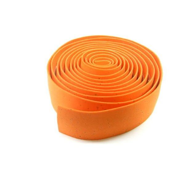 コルクゲル素材CPバーエンドプラグ付属カラー : オレンジスポーツ&amp;アウトドア:自転車:自転車パーツ:グリップ・バーテープ