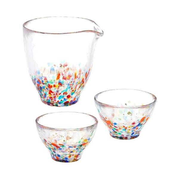 サイズ:片口*約最大径9.5*高さ9.5cm 容量約250ml 盃*約最大径7.4X口径7.4X高さ4.7cm 容量約85ml素材・材質:ソーダガラス 生産国:日本東北のお祭りで特に有名なのは、8月に青森県で開催される「ねぶた祭り」。その祭...