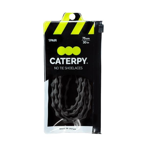 特徴 Caterpyキャタピーは等間隔についたコブ状のふくらみと、ゴムひものような高い伸縮性を持った「結ばない」靴ひもです。  スリッポンのように脱ぎ履ぎが楽に ウォーキングや通勤通学などでも快適な履き心地をサポートします。  ランニングに...