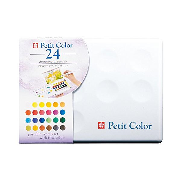 セット内容 透明固形水彩絵の具24色セット・水筆スタンダードサイズ 中 ・スポンジ 特長1 コンパクトサイズの透明固形水彩絵の具24色セット*水筆付き 特長2 パレットは取り外しでき、右、左、手前の3方向にセット可能 特長3 フタ裏にポスト...