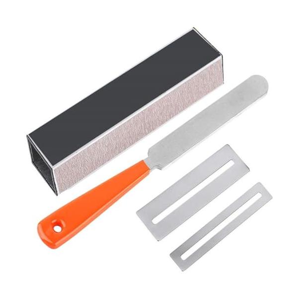 ギターのフレット磨きに便利な工具組み合わせ ギター フレット磨き やすり プレート サンディングブロックは、ギターのフレット磨きやメンテナンスに必要な全ての工具を一つのセットにしています。手軽に購入して、フレットの磨きやバリ取り、研磨作業を...