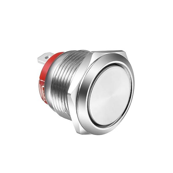 取り付け穴サイズ:19mm、電圧:20A/12-24V、15A/220V。ステンレスシェル素材、100%新品、高品質、防水設計で、濡れた環境やほこりの多い環境でも使用できます。ユニバーサル：この押しボタンスイッチは、ほぼすべての電源始動装置...