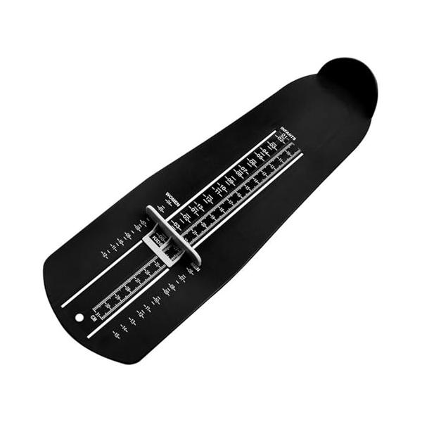 商品仕様 サイズ測定範囲：9-31cm。商品サイズ：約長さ33.8x幅10x高さ3.6cm。  耐久性 ABS素材を採用しており、耐久性があり、壊れにくい。薄型なので靴箱に収納しても邪魔になりません。軽量でコンパクトなため、保管や使用に便利...