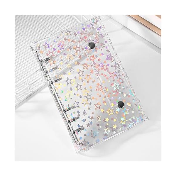 軽量PVC素材 軽量で丈夫なPVC素材を採用し、雨の日やバッグの中でも汚れにくいです。しっかり留まる金属ボタン付きで、移動中に勝手に開く心配もありません。 多サイズ対応 M5、A7、A6サイズに対応しており、さまざまなシールやプリクラを整理...