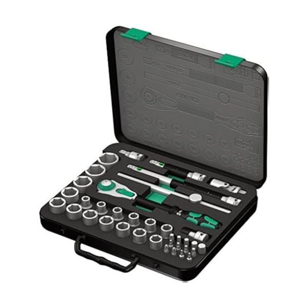 *差込角(mm):12.7*ソケット内容(mm):10、11、12、13、14、15、16、17、18、19、20、21、22、24、27、30、32*ハンドル内容:ラチェットハンドル(8000C)、アダプター、Tハンドル、エクステンション...