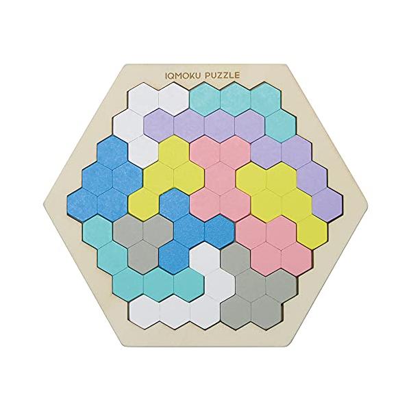 イクモク 全14ピースの右脳を鍛える木製トレーニングパズル。 特徴 お子様からお年寄りまで、頭の体操になる優れたパズルです。 完成パターン20種類＆遊び方の説明書入り  商品サイズ W18.6*D1*H16.2cm 重量 約165g 包装資...