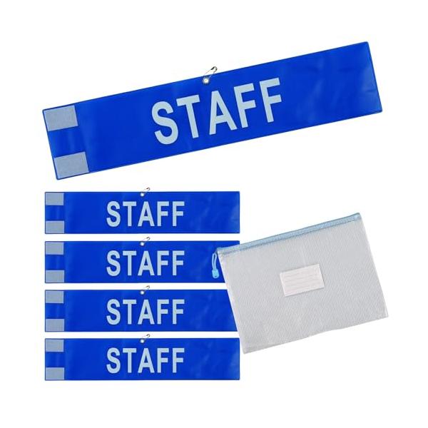 * セミナーや展示会、地域のイベントで大活躍  皆様に選ばれ続けている腕章セットです 業務用からちょっとした地域イベントまで  「STAFF」の文字入り、保管用の収納袋つきでこれさえあればすぐに使えるセット商品です 腕章はマジックテープで簡...
