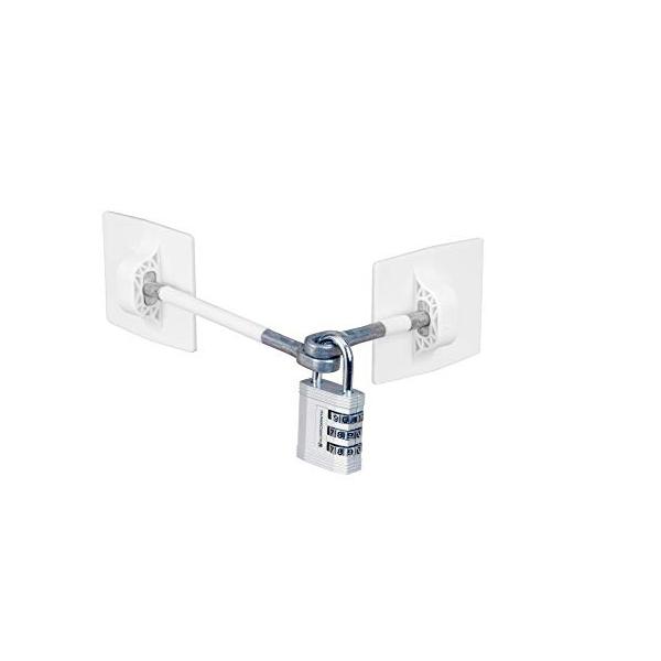 穴あけ不要でドアをしっかりロックできます。子供から大人までドアを開けることはできなくなり、大切なものや管理が必要なものを誰にも渡しません。3M VHBテープを使用し、ロックプレートを強力に接着します。プレートは正しく取り付けたら取り外すこと...