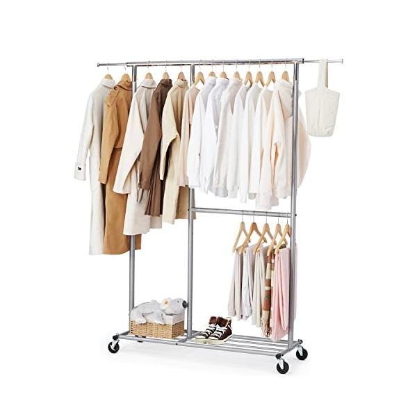 * 耐荷重150KG *自立型物干しラックは、水、錆、腐食、引っかき傷からの保護を強化するために、耐久性がある高品質の金属で作られています。150kgまで収納できます。靴と荷物の保管用の下部棚は90kgの耐荷重を備えているので、重い布団も収...