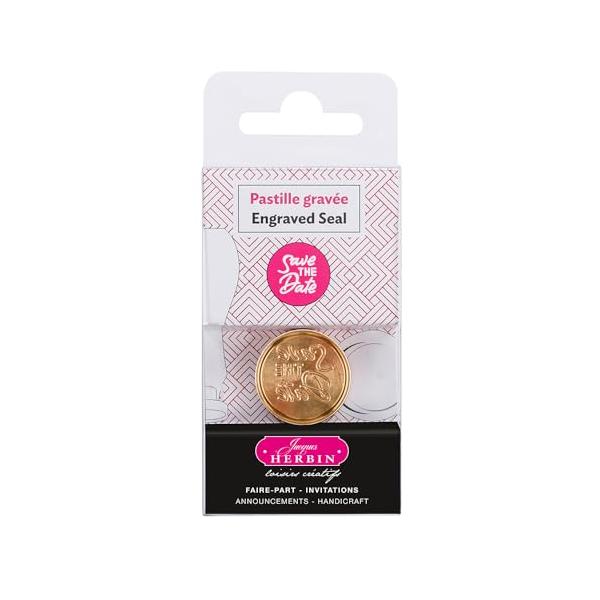 フランスらしいデザインのスタンプで、シーリングレターを楽しむことができます丸版φ24mmサイズ:版φ24mmハンドルはついておりません。エルバン社製のハンドル全てご使用いただけます。素材：真鍮文房具・オフィス用品/封筒・はがき・レター用品/...