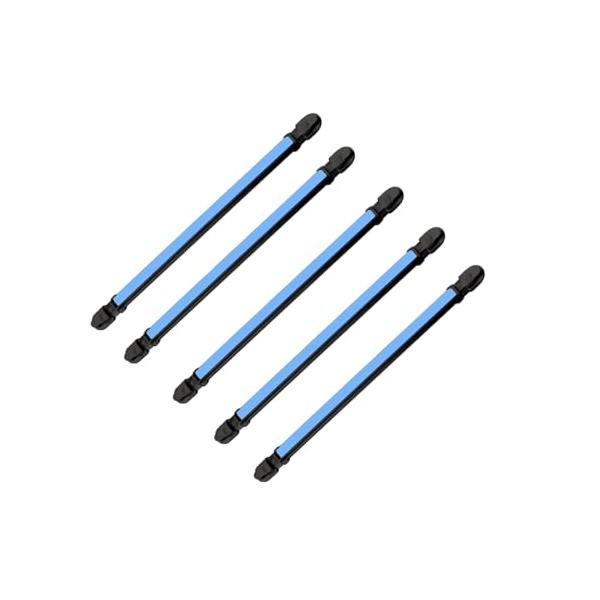 SeaQuest keeper 15cm tenkara回線管理者，あらゆるサイズの釣り竿に対応複数の色、すべてが青ではありませんあらゆるサイズの釣り竿に対応釣り竿にテープやテープで固定する包装袋には5個入っていますスポーツ＆アウトドア/釣...