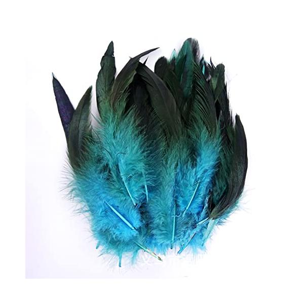 上質素材 美しい天然羽根のセットです。厳選され、加工されています、安全で無毒です、色あせしません。 大容量で たっぷり使える100枚セットで、お誕生日パーティー、結婚式、その他のファッションなど、すべてのニーズにお応えします。 色合いが綺麗...