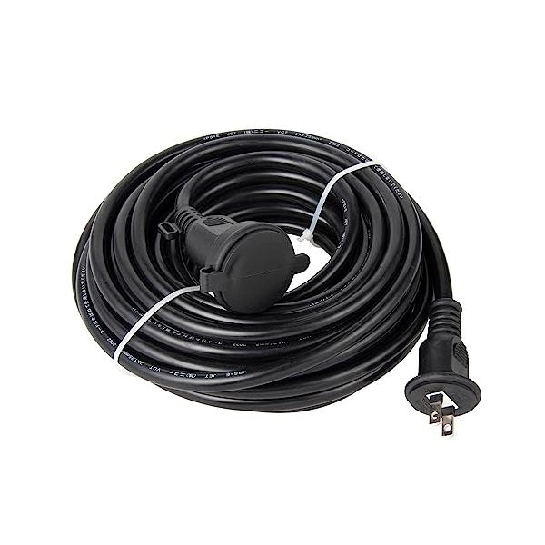125V 15A最大1500WまでVCT1.25m**2芯　　差込口：1個口コード長：10m　　耐トラッキングカバー付きプラグ本体色：ブラックDIY・工具・ガーデン/電設/延長コード