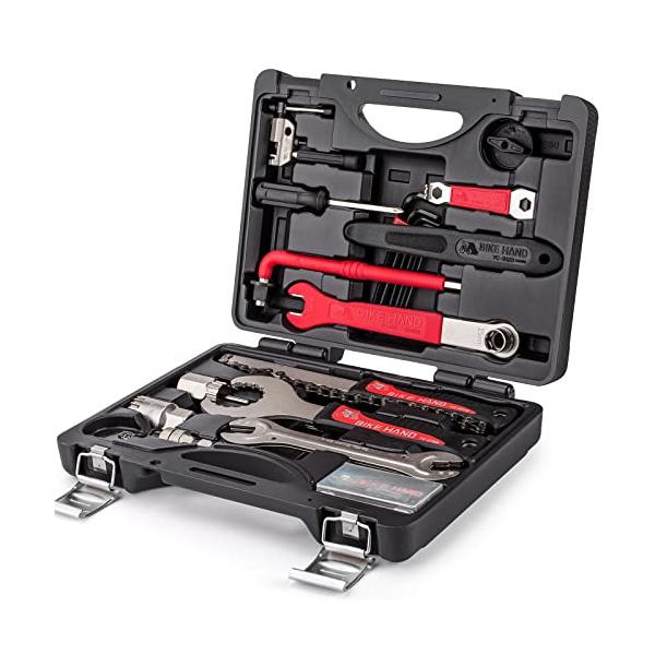 18種の工具を一つに  自転車の基本的な日常メンテナンスを行うのに役立つスターターツールキット。 超お買い得  様々な作業を行える18の工具に加え、ツールボックスが付属しています。 安心・安全 信頼できる台湾メーカーで製造しております。 耐...