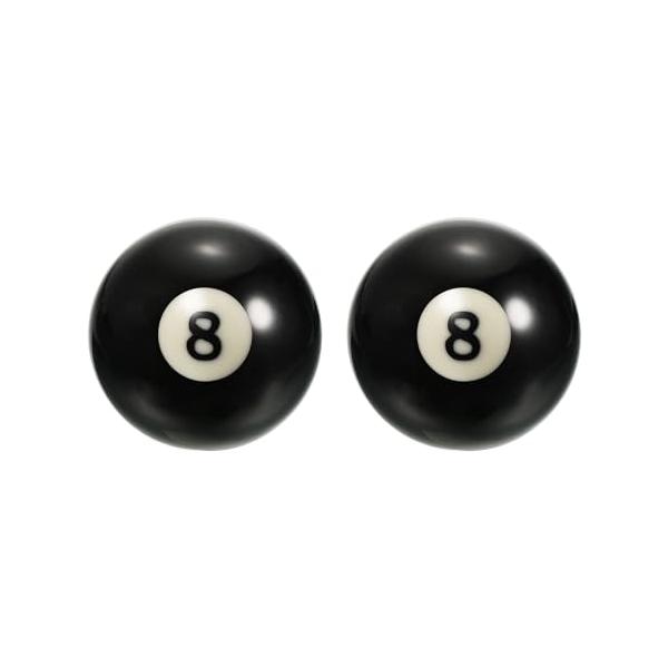 番号：#8；直径：57.2mm / 2.25"；カラー：黒；パッキングリスト：ビリヤード交換ボール 2個セット特徴：プール交換ボールは耐久性のある樹脂素材で作られており、衝撃に強く、傷に強く、滑らかな表面と長持ちする光沢があります。使用方法...