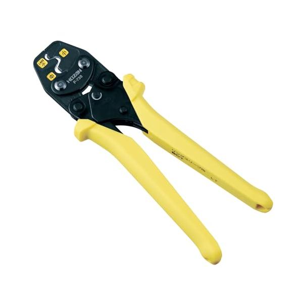 リングスリーブの圧着サイズ「小(1.6*2を含む)」「中」に対応した圧着工具。第一種電気工事士技能試験、第二種電気工事士技能試験推奨。コンパクトながら、軽い握りで圧着できます。手の小さい方にもおすすめです。圧着終了後、端子に使用したダイスが...