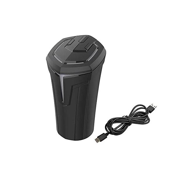 ゲーミングデザインで発光モードを選べるUSB電源イルミ灰皿車＆バイク/カーアクセサリ/灰皿・シガーライター