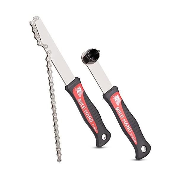 カセットの着脱に必要な2種類のツールを組み合わせたツールキット。7*11スピード対応のスプロケットリムーバー。カセットスプロケット用ロックリングに対応したフリーホイールリムーバー。熱処理されたスチールボディで耐久性と剛性が向上します。信頼で...