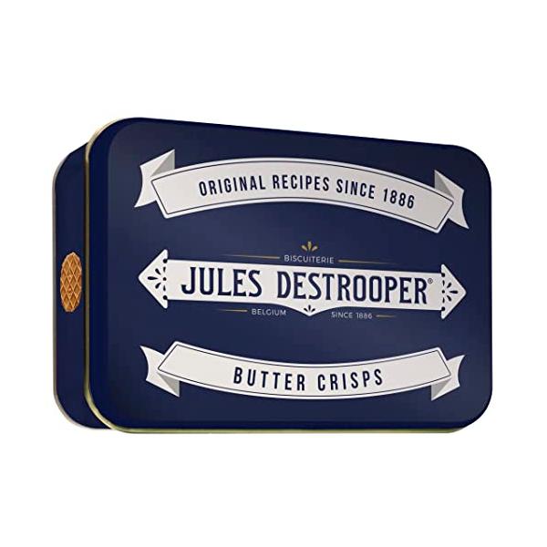 創業当時の配送容器のデザインをモチーフにしたミニ缶です。(バタークリスプ 75g入り)食品・飲料・お酒:スイーツ・スナック菓子:ビスケット・クッキー