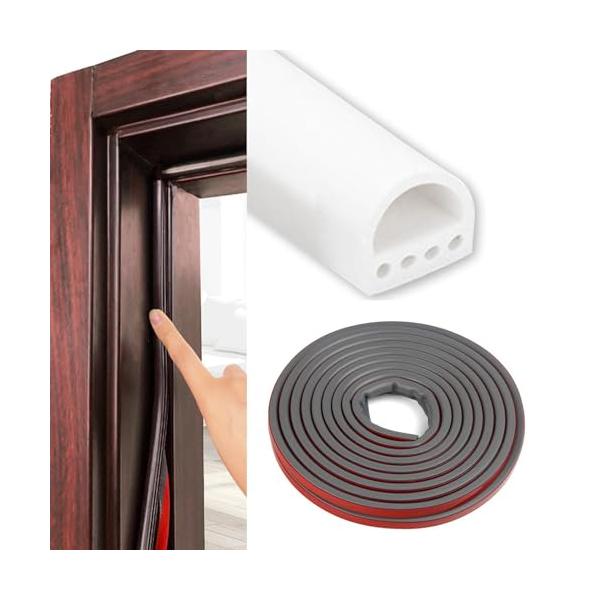 高品質の材質 : 扉 玄関用すきまテープ 高品質のTPE素材でできており、環境に優しく無毒で、手触りが柔らかく、弾力性が高く、耐用年数が長いです。コストが市場のEPDM材質の4倍で、性能が全面的に上回っている。 多機能 :耐摩耗性、耐熱性、...