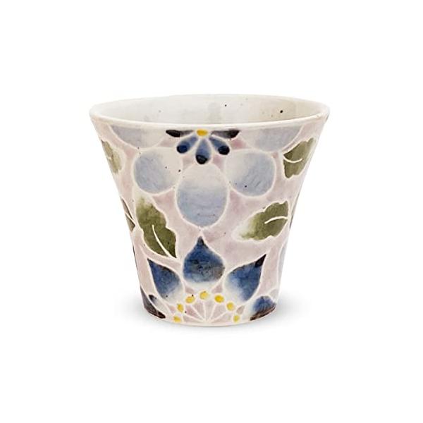 材質：陶器 電子レンジ使用可能、食器洗い機使用可能、食器乾燥機使用可能 サイズ 約 ：径8x高さ6.8cm 重量 約 ：86ｇ容量 約 ：140cc 満水時 イチゴの花をデザインしてみました*匠による熟練された手描きのグラデーションがとても...