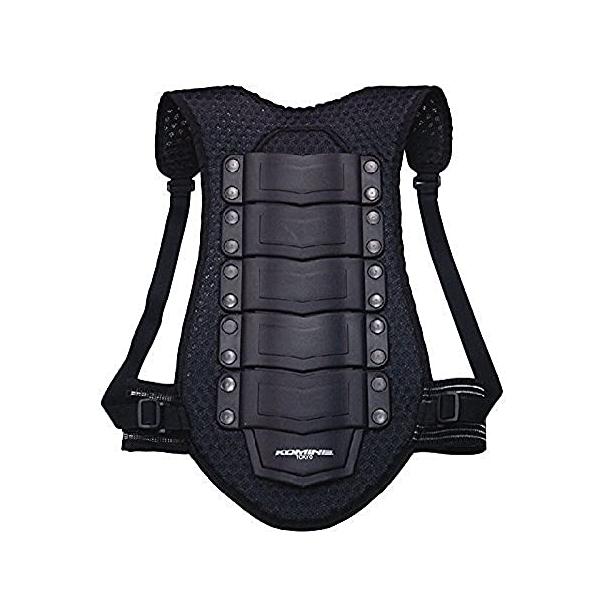 カラー:ブラック素材:合成プラスチック3Dメッシュショルダータイプ/幅広ベルト付の脊椎プロテクターサイズバリエーションも豊富車＆バイク