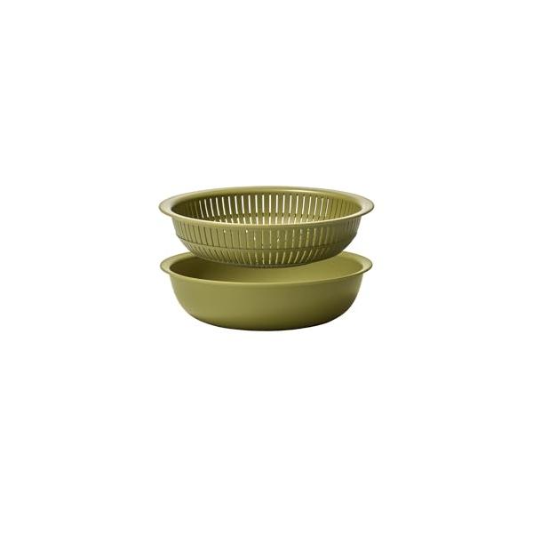 本体サイズ:ザル(約)直径23.6*H5.9cm、ボウル(約)直径23.6*H6.3cm本体重量:ザル/約111g、ボウル/約167g素材・材質:ザル/熱可塑性エラストマー、 ボール/ポリプロピレン生産国:日本電子レンジ使用可能ホーム＆キッ...