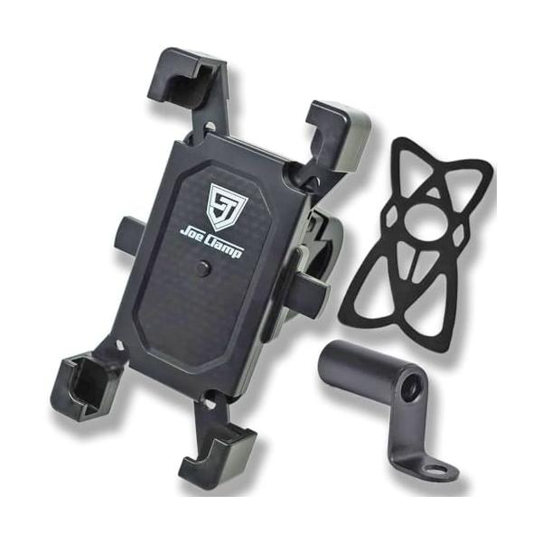 *ジョークランプ バイク＆自転車用スマホホルダーが登場 人気の「工具のジョー 金属フレーム ツインクランプスマホホルダー」に続き、大人気の「4支点 ワンタッチ脱着式スマホホルダーが登場しました 」*ワンタッチで簡単装着 取り付け、取り外しが...