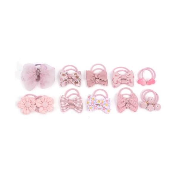 セット内容：20点セットあらたまったシーンにも使える上品なリボン付ヘアゴムたっぷり20本セット 好きなカラーを選べば、10種類のデザインが楽しめます。花柄やドット、レースなどのデザインが可愛いリボンです。髪がからまりにくいやわらかゴムで痛く...