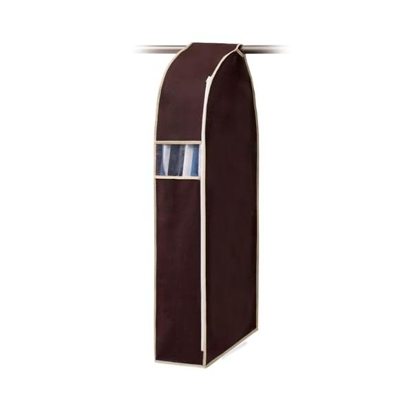 商品仕様 :サイズ/約(マチ)幅20*奥行60*長さ110cm、カラー/ブラウン、内容/1枚、収納目安/衣類:約4*6枚、材質/ポリプロピレン・ポリエチレン 衣類をまとめて収納できるカバー :オフシーズンの衣類をまとめて収納できる、20cm...