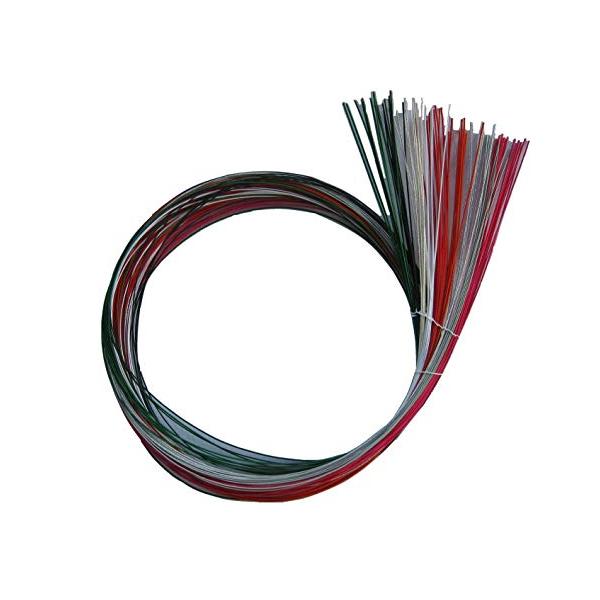 冬色10色ｘ10筋　合計100筋入絹巻水引　なか紅　桃　ベージュ　柿色　紅色　白　松　グリーン　プラチナホワイト　羽衣銀在庫状況により配色が変わります 文房具・オフィス用品/のし・冠婚葬祭用品/水引