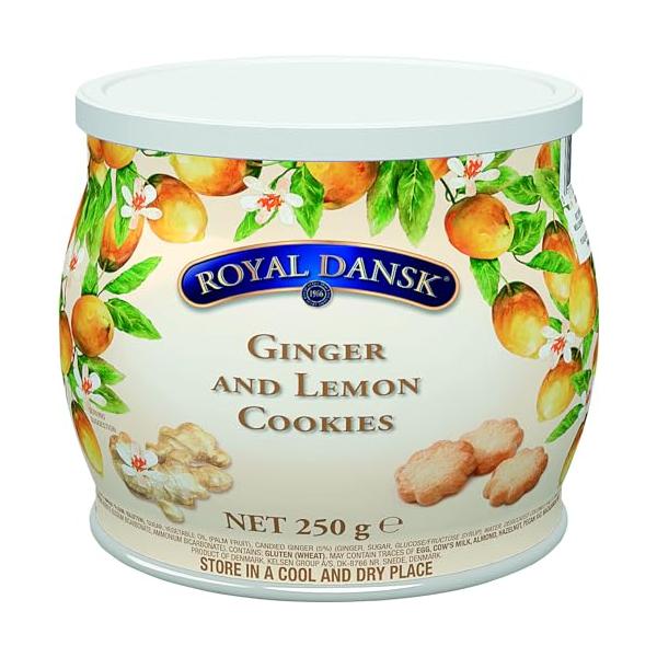 レモン柄の缶食品・飲料・お酒/菓子・スナック/ビスケット・クッキー