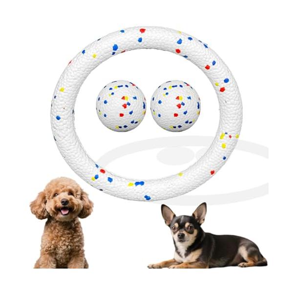 素材が安全で耐久性に優れる：高品質のゴム素材を使用しており、無毒で安全で、ペットが安心して遊びながら噛むことができます。 優れた耐摩耗性と弾性を備えており、ペットが力強く掻いたりぶつけたりしても、簡単に損傷しにくく、長期間ペットと一緒に遊ぶ...