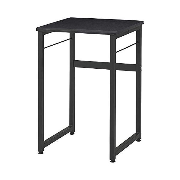 シンプルなデザインのフラットタイプデスク。奥行き45cmのコンパクトサイズ。天板はシックで高級感のあるダーク木目柄。フックが掛けられるフレーム形状。バッグなどが吊るせます。マグネットが使用可能なスチールフレーム。文房具・オフィス用品:オフィ...