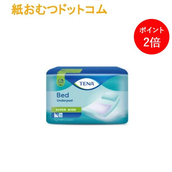 排便後の洗浄や、シーツへのもれを防ぎたいときにTENA ベッドスーパーワイド 30枚入サイズ 60×60ｃｍ商品特徴 ・１枚で臀部全体をしっかりカバーする安心サイズ。・１回１枚で対応できて経済的。・衛生的な１回ごとの使い捨てタイプ。TENA...