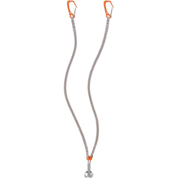 Vリンクはテクニカルアイスアックスの紛失防止用リーシュです。２つのテクニカルアイスアックスに連結し、クライミング中のアックス紛失を防止する伸縮性リーシュ。コンパクトかつ軽量で高い伸縮性を発揮するリーシュ、グローブ着用時でも操作しやすいエルゴ...
