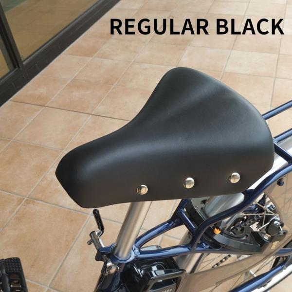 自転車サドル おしゃれ しっかり テリーサドル レギュラーサイズ ブラック ソフト  電動自転車 ママチャリ用の 鋲打ち サドル カスタムにも（ヤ）お鋲打ち サドル カスタムにも 爆買