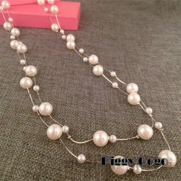 商品詳細?長さ：150cm?素材：人工パール/合金注意事項?平置き採寸のため、サイズの若干の誤差はございます。?掲載している写真は、撮影の状況やモニター表示などで実際の商品のイメージと多少異なることがございます。ご了承ください。◆商品関連ワ...