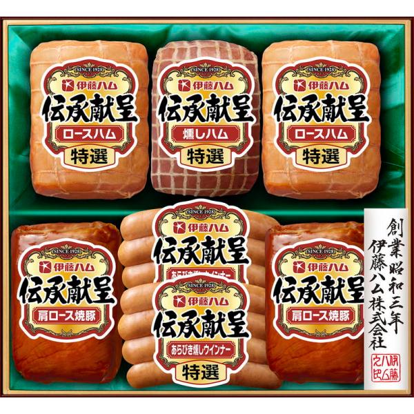 ■商品説明守り伝えられた伝統の技を用い丹念に造り上げました。■商品詳細製造生産地：兵庫県（加工地）内容：特選（ロースハム320g・あらびき燻しウインナー80gｘ各２、燻しハム180g）・肩ロース焼豚185gｘ２賞味期間：冷蔵55日アレルゲン...