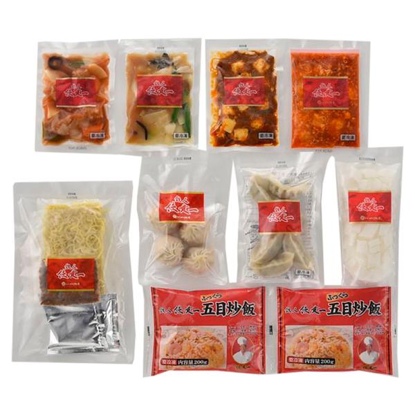 ■商品説明中華料理の名店「赤坂四川飯店」が監修した本格中華料理をお届けします。どれもこだわりの味に仕上げています。■商品詳細内容：餃子120g(6個入)×1、本格四川麻婆豆腐150g×1、乾焼蝦仁（エビチリソース）150g×1、本格八宝菜1...