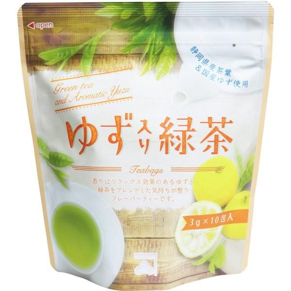 ■商品説明静岡県産茶葉＆国産ゆず使用！香りにリラックス効果のあるゆずと緑茶をブレンドした気持ちが整うフレーバーティーです。■商品詳細個装サイズ：140X160X50mm個装重量：約40ｇ内容量：30g(3g×10包)製造国：日本ブランド：カ...