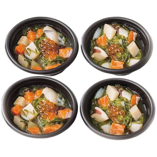 ■商品説明冷凍庫から取り出し解凍するだけで、海の幸をお手軽にお楽しみいただけます。一人前の食べきりサイズですので、解凍後、そのままごはんに乗せて海鮮丼に、夏は冷たい麺類にかけてなど、お酒のおつまみやおかず等必要な時に必要な分だけ多彩にご利用...