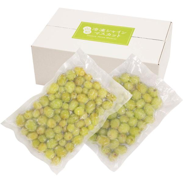 ■商品説明山形県産のシャインマスカットを、美味しさそのままに急速冷凍しました。そのままシャリッと食べられ、まるでシャーベットのような味わいを楽しめます。ご自宅用に大袋でお届けいたします。■商品詳細製造生産地：山形県（加工地）内容：500g×...